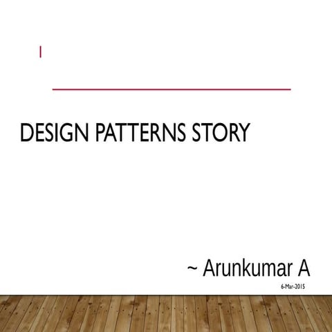 Design Patterns Story | PPT