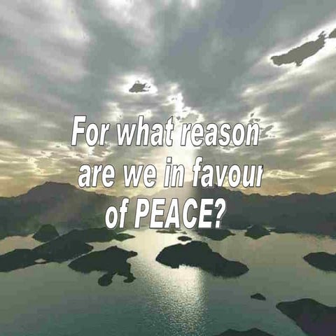 Why Peace Now | PPT