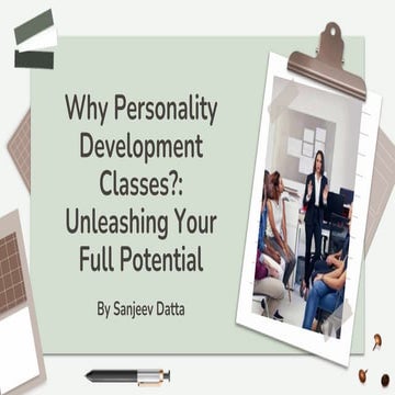 Why Personality Development Classes? | PPTX