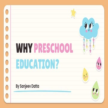 Why Preschool Education? | PPT
