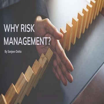 Why Risk Management? | PPT