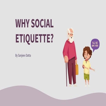 Why Social Etiquette? | PPT