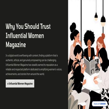 Why You Should Trust Influential Women Magazine | PDF