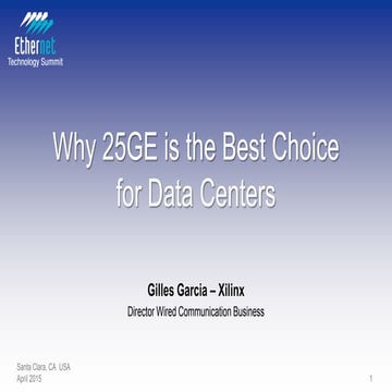 Why 25G is the Best Choice for Data Centers | PDF