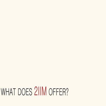 Why 2IIM for CAT Preparation? | PPT