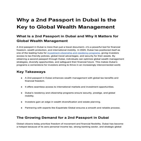 Why a 2nd Passport in Dubai Is the Key to Global Wealth Management.docx