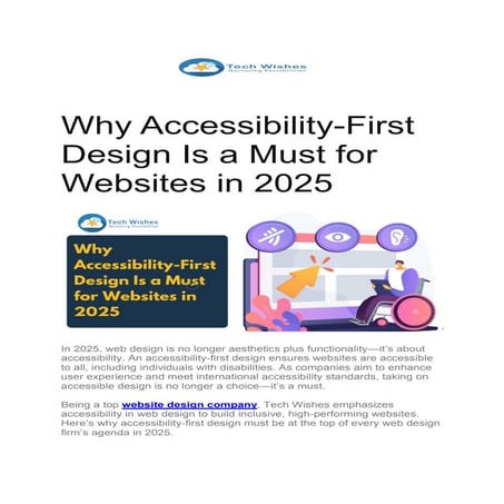 Why Accessibility-First Design Is a Must for Websites in 2025 | PDF