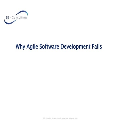 Why "Agile" fails | PPT