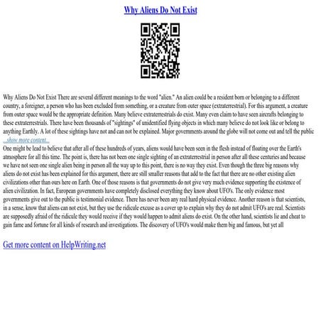 Why Aliens Do Not Exist | PDF