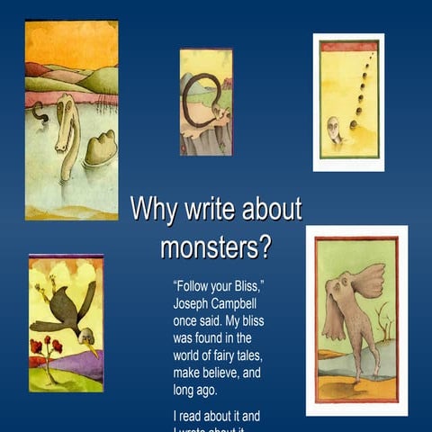 Why and how i wrote a kids' book about monsters! | PPT
