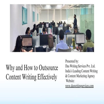 Why and How to Outsource Content Writing Effectively | PDF