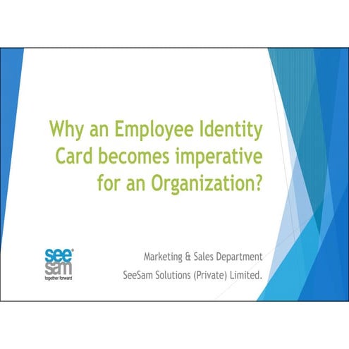 Identity Card for an Organization? | PDF