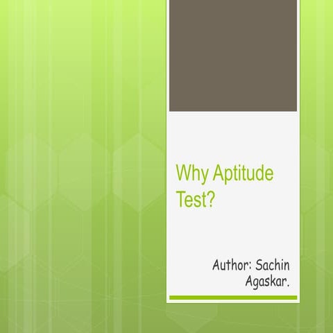 Aptitude test | PPT