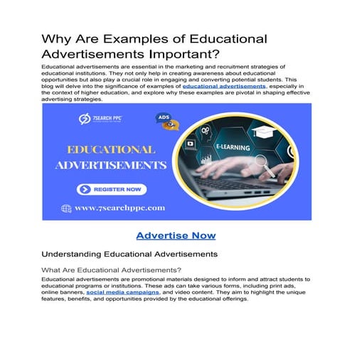 Why Are Examples of Educational Advertisements Important.pdf