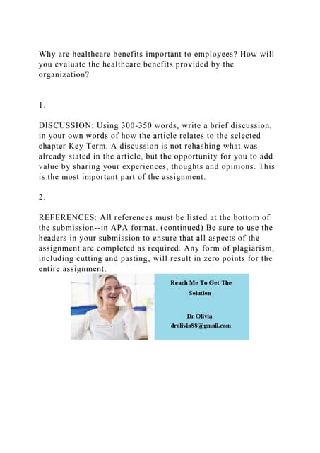 Why Are Healthcare Benefits Important To Employees How Will You Eva docx why-are-healthcare-benefits-important-to-employees-how-will-you-eva-docx