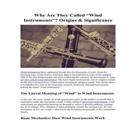 Why Are They Called “Wind Instruments” Origins & Significance.docx
