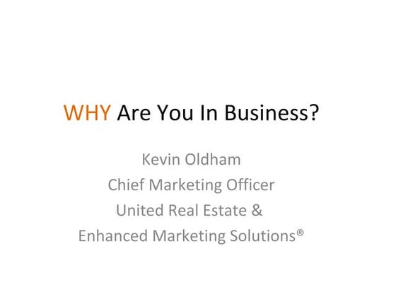 Simon Sinek - The golden circle - Start with the WHY | PPT