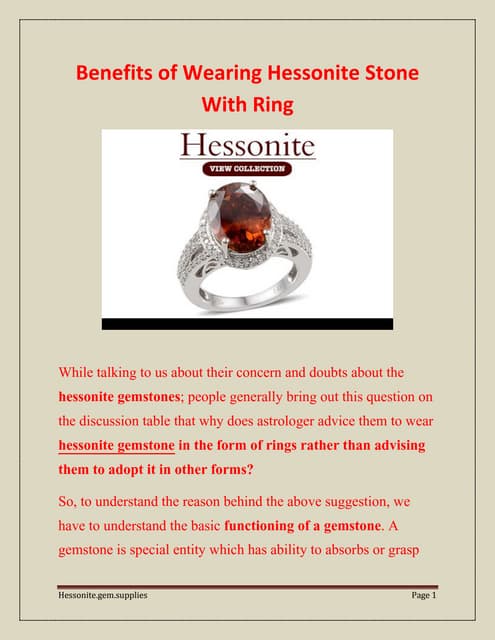 Hessonite ppt | PPT