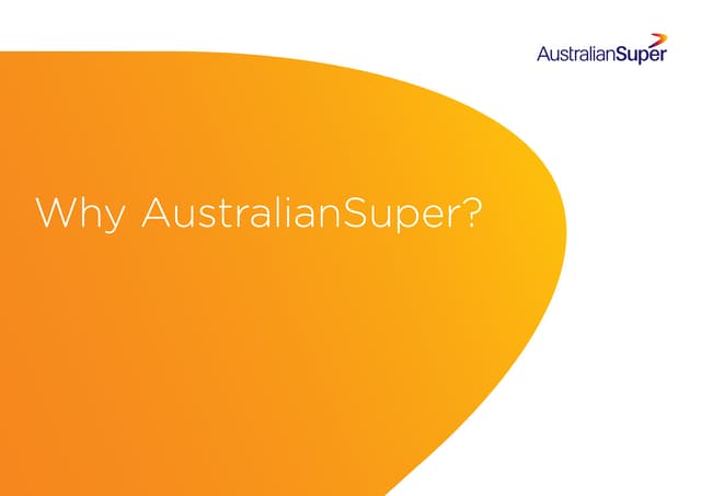 Australiansuper presentations