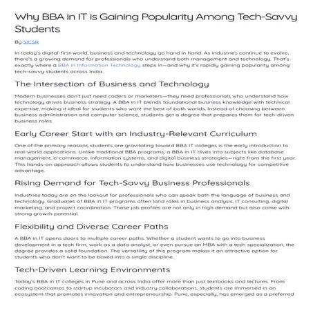 Why BBA in IT is Gaining Popularity Among Tech-Savvy Students.pdf