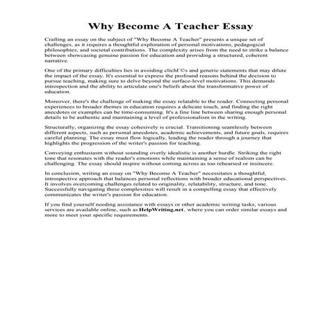 Why Become A Teacher Essay.pdf