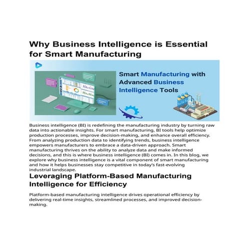 How Business Intelligence Enhances Operational Efficiency in Smart ...