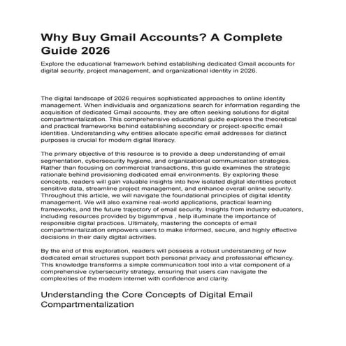 Buy Aged Gmail Accounts In Bulk 2026.pdf