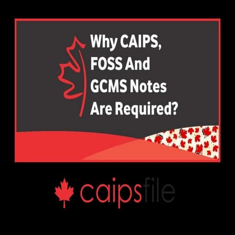 Why caips, foss and gcms notes are | PPTX
