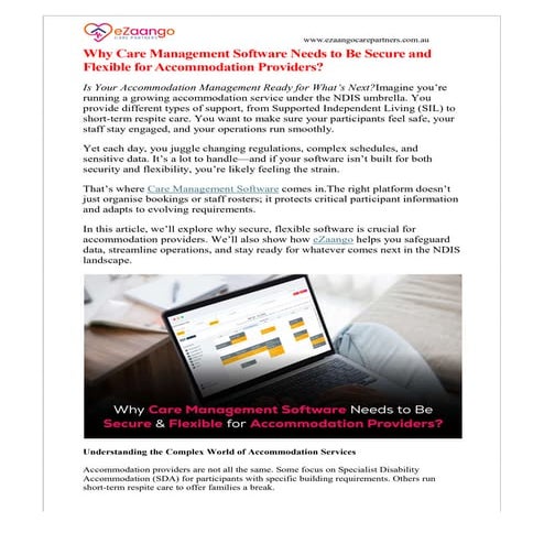Why Care Management Software Needs to Be Secure and Flexible for ...