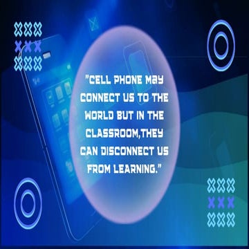 why cell phones should be banned in schools.pptx | Technology Industry ...