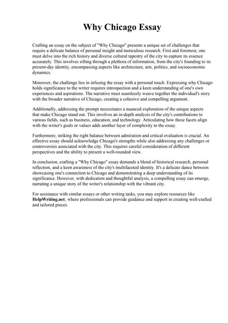 Essay About Chicago.pdf