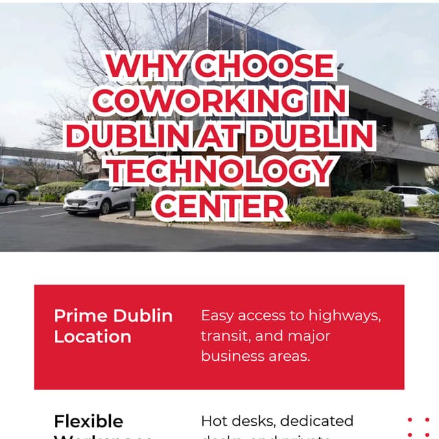 Why Choose Coworking in Dublin at Dublin Technology Center | PDF