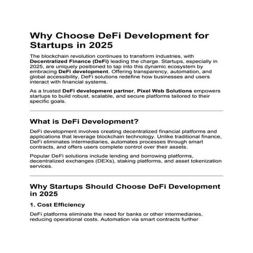 Why Choose DeFi Development for Startups in 2025.pdf