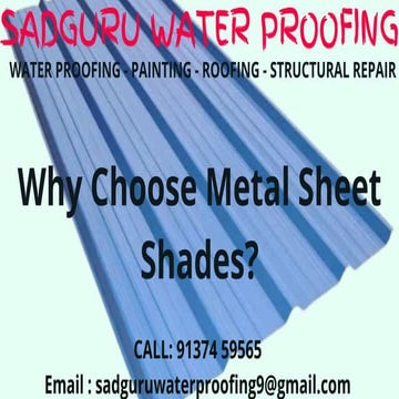 Why Choose Metal Sheet Shades - 👷 Expert Waterproofing – Painting ...