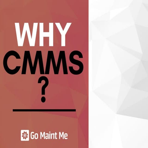 Why CMMS? | PDF