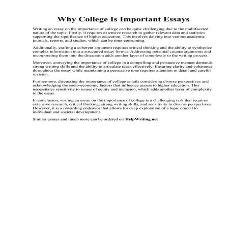 Why College Is Important Essays.pdf