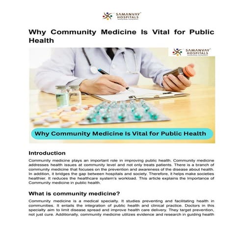 Why Community Medicine Is Vital for Public Health.pdf