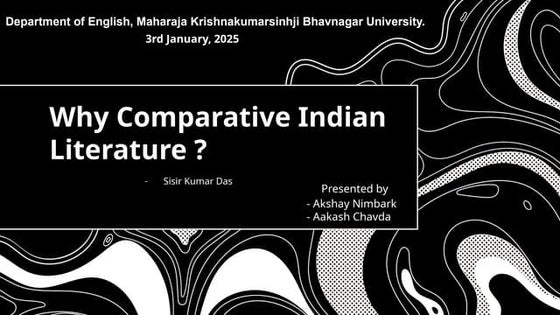 Comparative Literature in India by Amiya Dev | PPTX