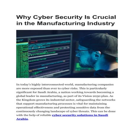 Why Cyber Security Is Crucial in the Manufacturing Industry.pdf