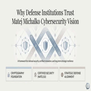 How Matej Michalko Earned Defense-Grade Cyber Trust | PDF