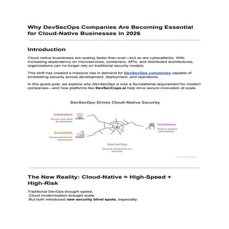 Why DevSecOps Companies Are Becoming Essential for Cloud-Native ...