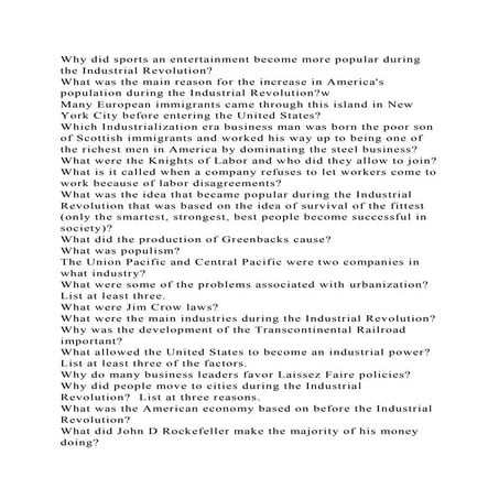 Why did sports an entertainment become more popular during the Indus ...