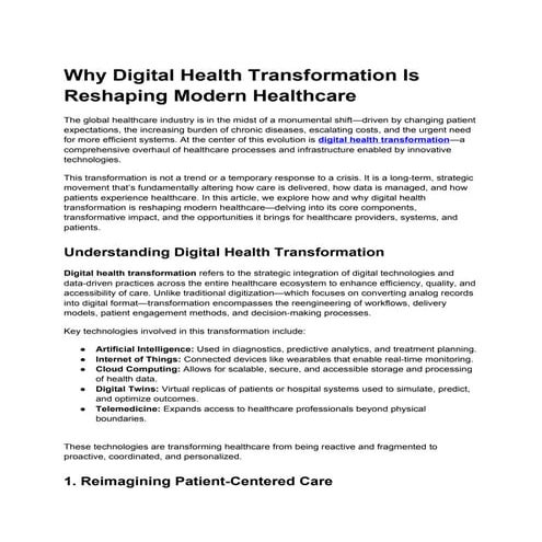 Why Digital Health Transformation Is Reshaping Modern Healthcare.docx
