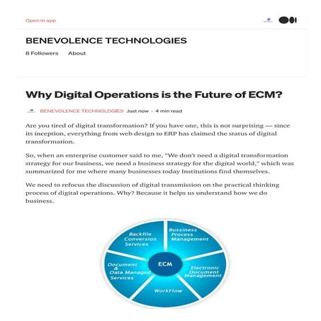 Why digital operations is the future of ecm | PDF