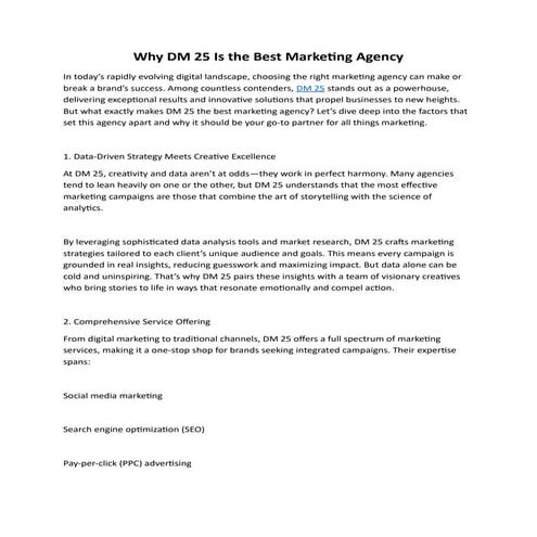 Why DM 25 is the best agency in 2025.pdf