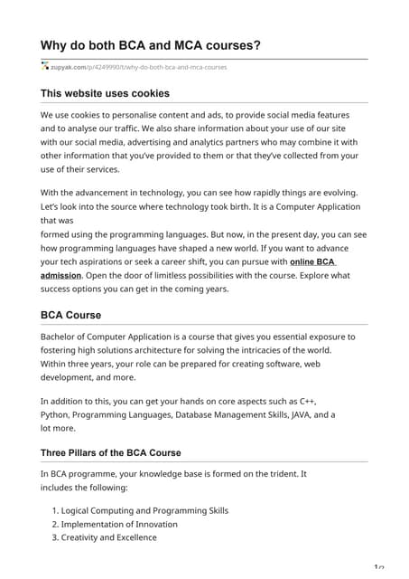BCA or B.Tech_ What's the difference and how to choose it right_.pdf ...