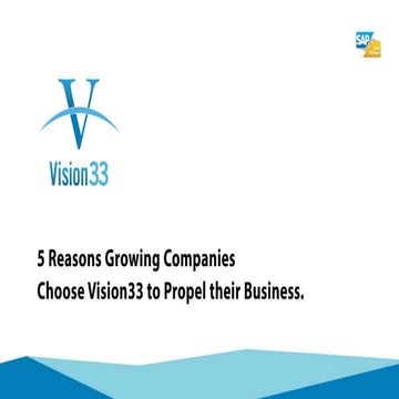 Why Do Customers Choose Vision33? | PPT