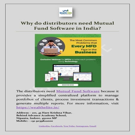 Why do distributors need Mutual Fund Software in India.pdf