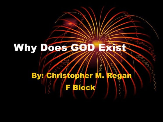 God Does Exist | PPT
