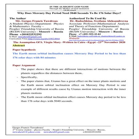 Planet Orbital Period Definition (II) | PDF